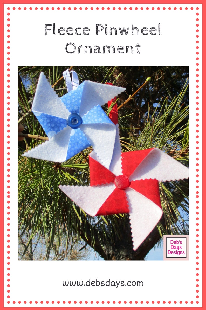 Pinwheel Christmas Ornament PDF SEWING PATTERN Instant - Etsy