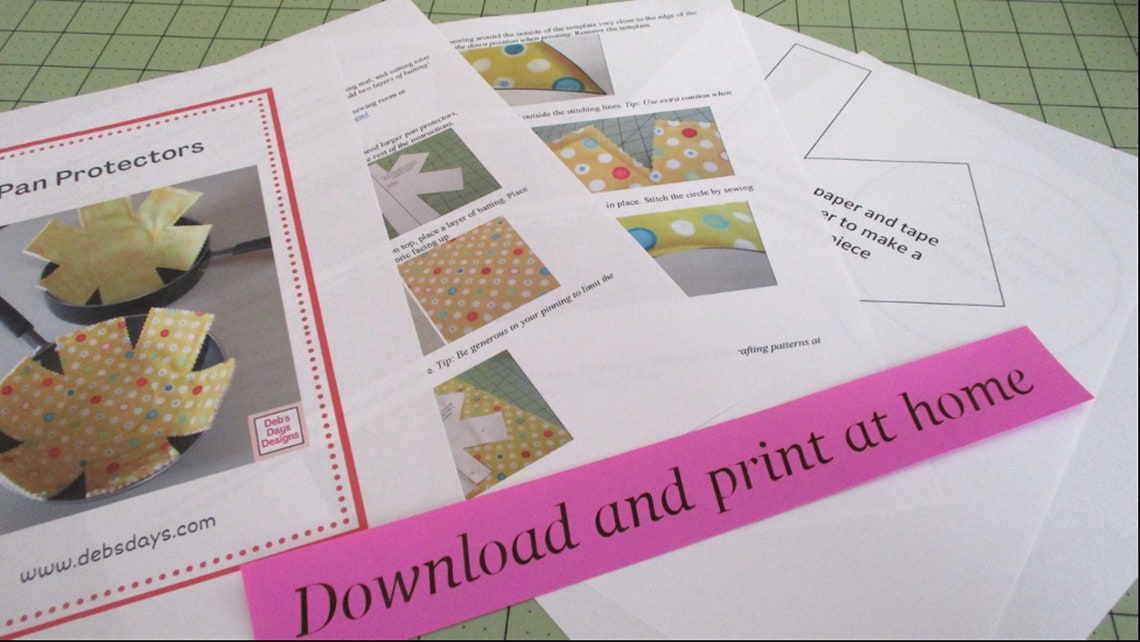 Pan Protectors PDF SEWING PATTERN Digital Download How to - Etsy UK