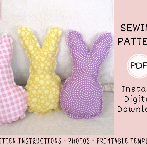 Fabric Bunny Pattern - Etsy