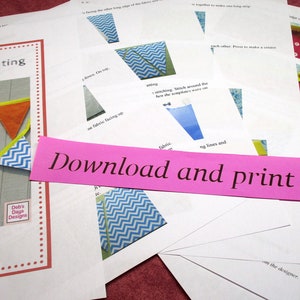 Pennant Flag Garland PDF SEWING PATTERN, Digital Download, How to Make ...