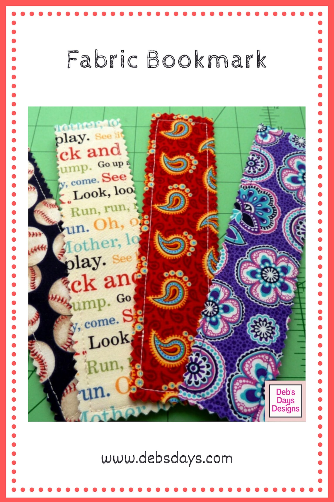 Fabric Bookmarks PDF SEWING PATTERN Pack Instant Digital | Etsy