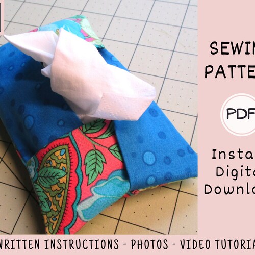 Pocket Tissue Holder PDF Sewing Pattern Digital Download - Etsy
