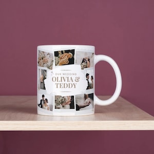 Custom Wedding Photo Mug Gift for Anniversary Couple Photo - Etsy