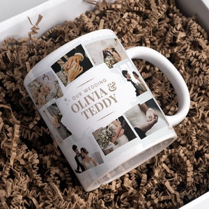 Custom Wedding Photo Mug Gift for Anniversary Couple Photo - Etsy