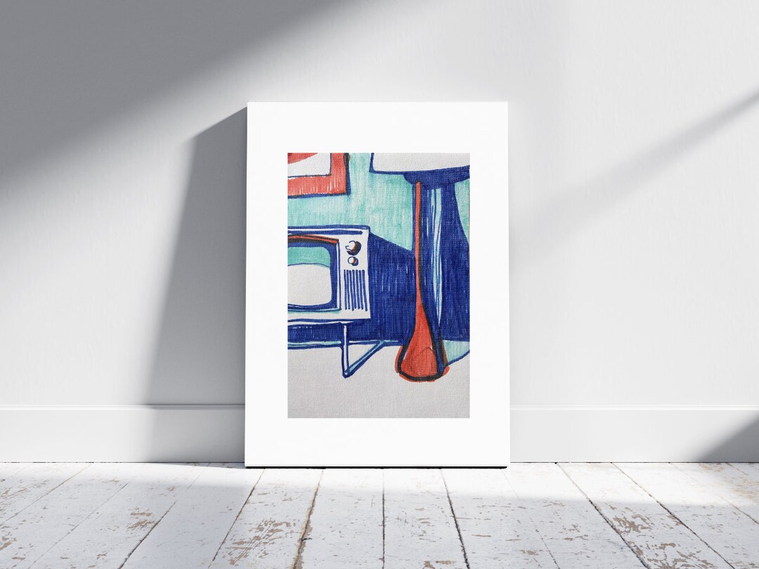 Original Artwork Vintage Retro Picture Wall Art Vibrant Colours ...
