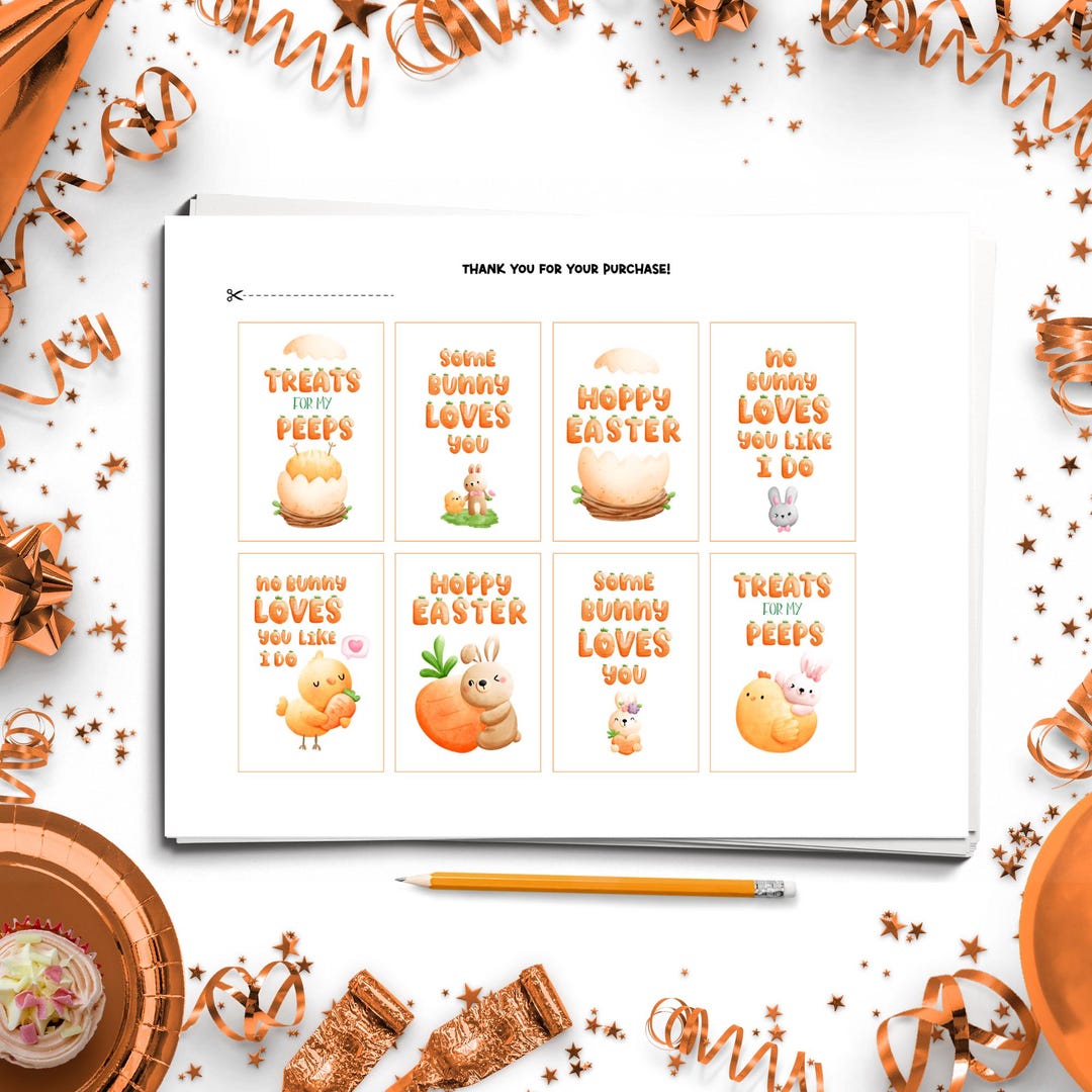 Printable Easter Tags for Kids | Easter Basket Tags, Egg Hunt & Treat ...