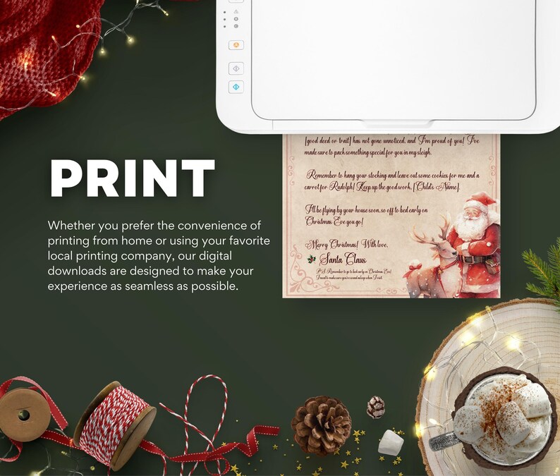 Official North Pole Santa Claus Letter - Editable and Personalized From ...