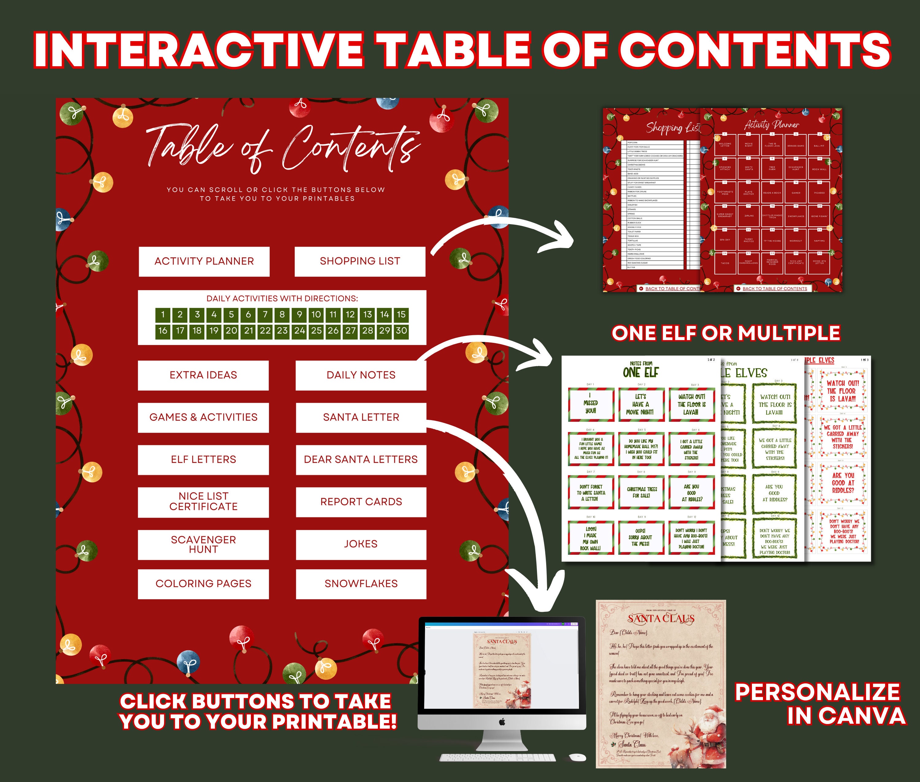 Ultimate Christmas Elf Kit 30 Day Guidebook With More Than 75 ...