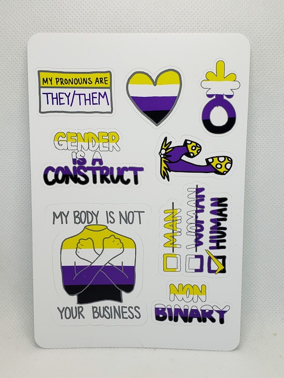 Non-binary Sticker Pack - Etsy