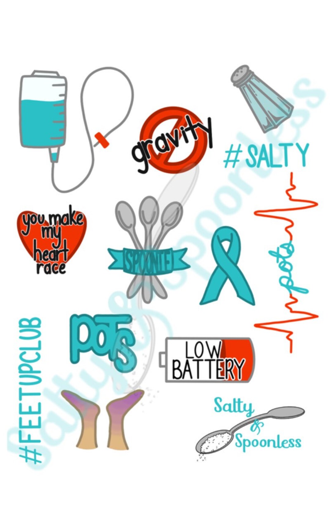 POTS Sticker Pack - Etsy