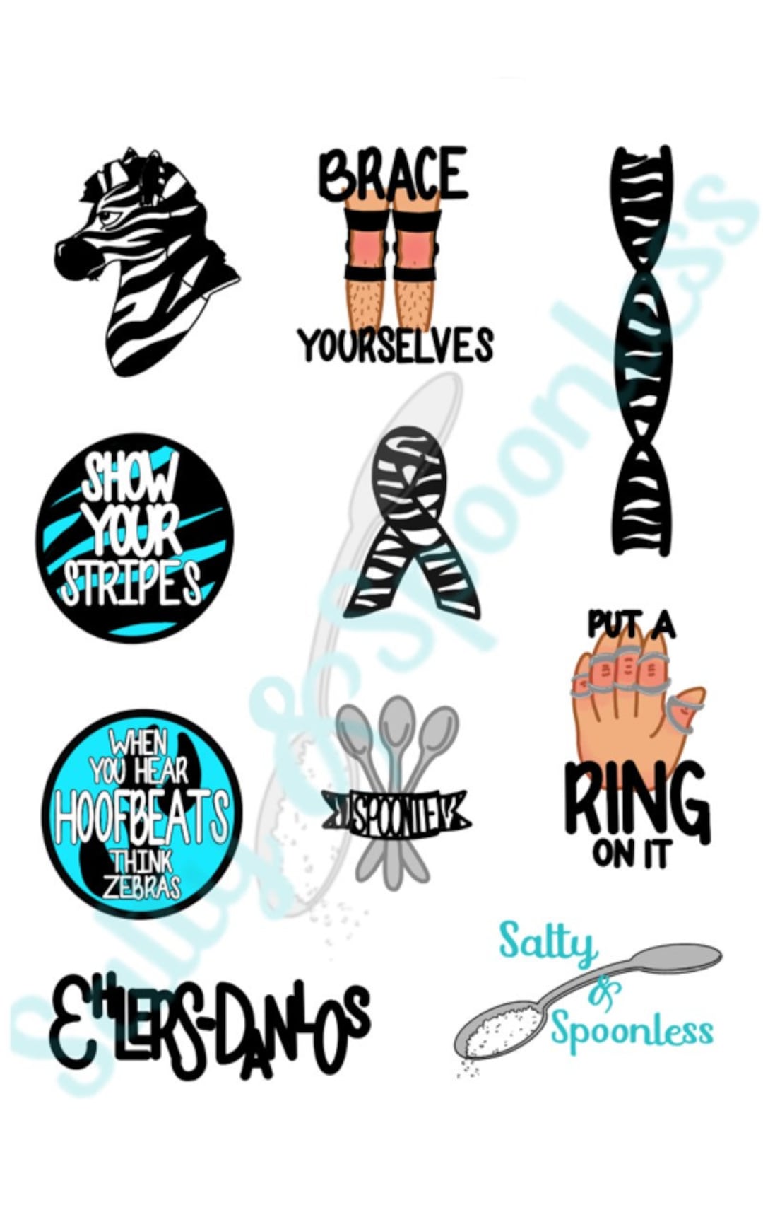 Ehlers Danlos Sticker Pack - Etsy