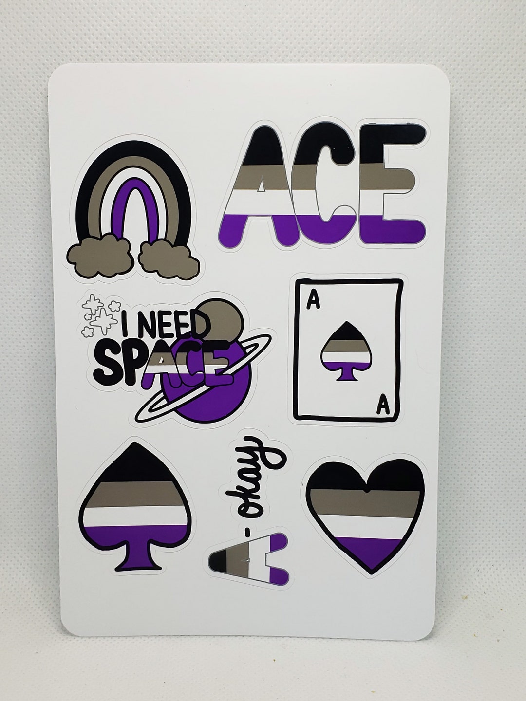 Asexual Pride Sticker Pack - Etsy