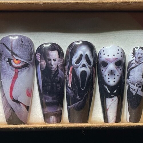 Mosaic Press on Nails - Etsy