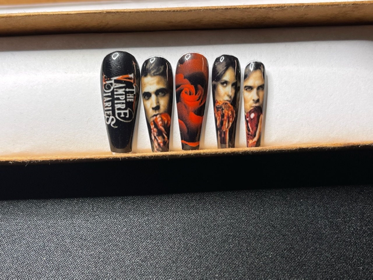 Vampire Diaries Nails