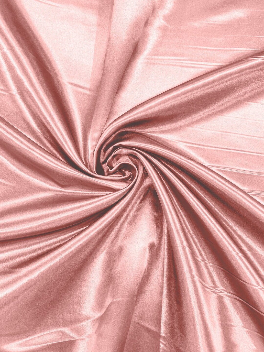 Blush Pink Bridal Satin Fabric: Shiny Heavy Polyester, 60" Wide - Etsy