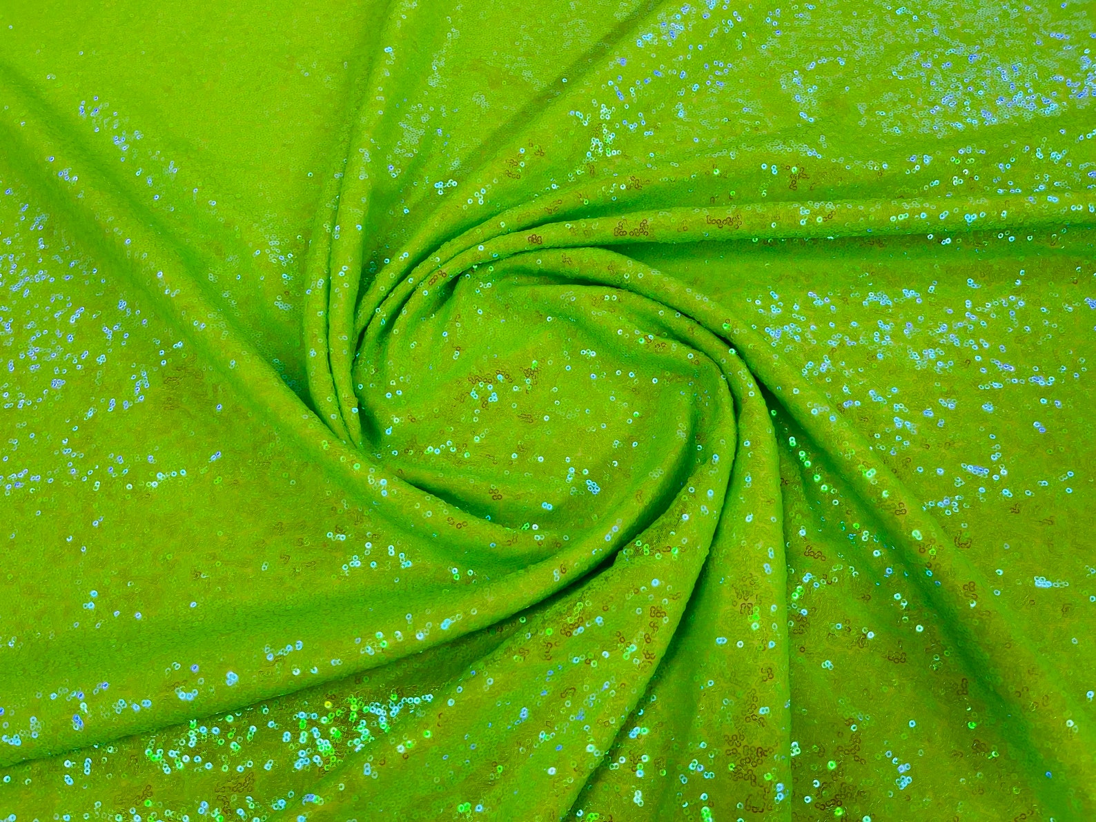 Neón Green Sequin Fabric Mini Glitz Sequins Sequin Fabric - Etsy