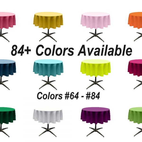 64 Round Table Cover - Etsy