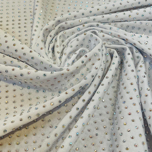 Crystal Rhinestone Fabric - Etsy