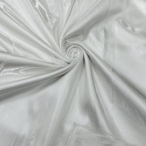 Off White Liquid Crystal Satin Fabric: Ultra Glossy Bridal Satin by the ...
