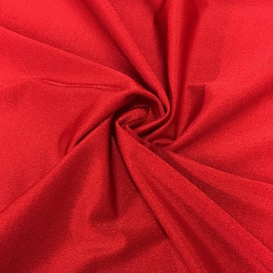 Red Shiny Spandex Fabric: 4-way Stretch Milliskin, 58" Wide - Etsy