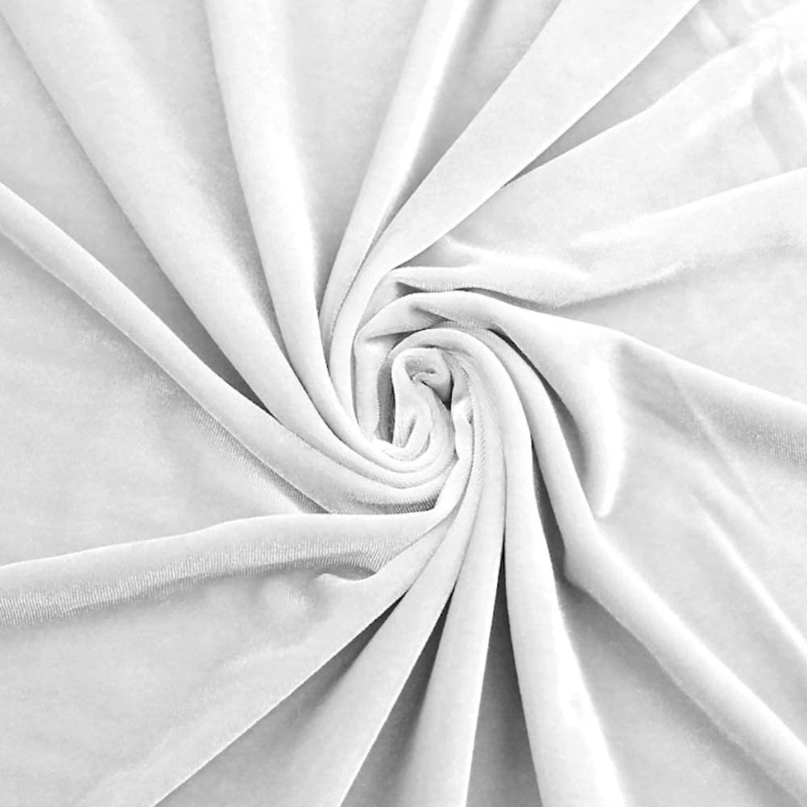 White Stretch Velvet Fabric 60'' Wide Sewing - Etsy
