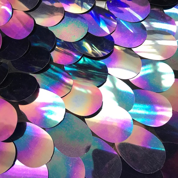 Jumbo Sequin Purple Fabric - Etsy