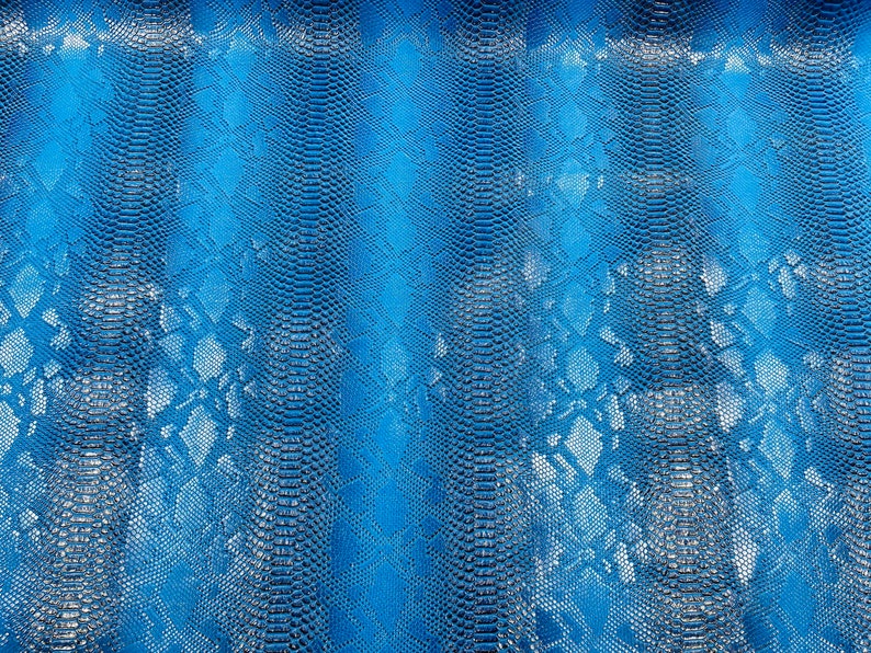 Royal Blue Faux Viper Snake Skin Vinyl-faux Leather-3d - Etsy