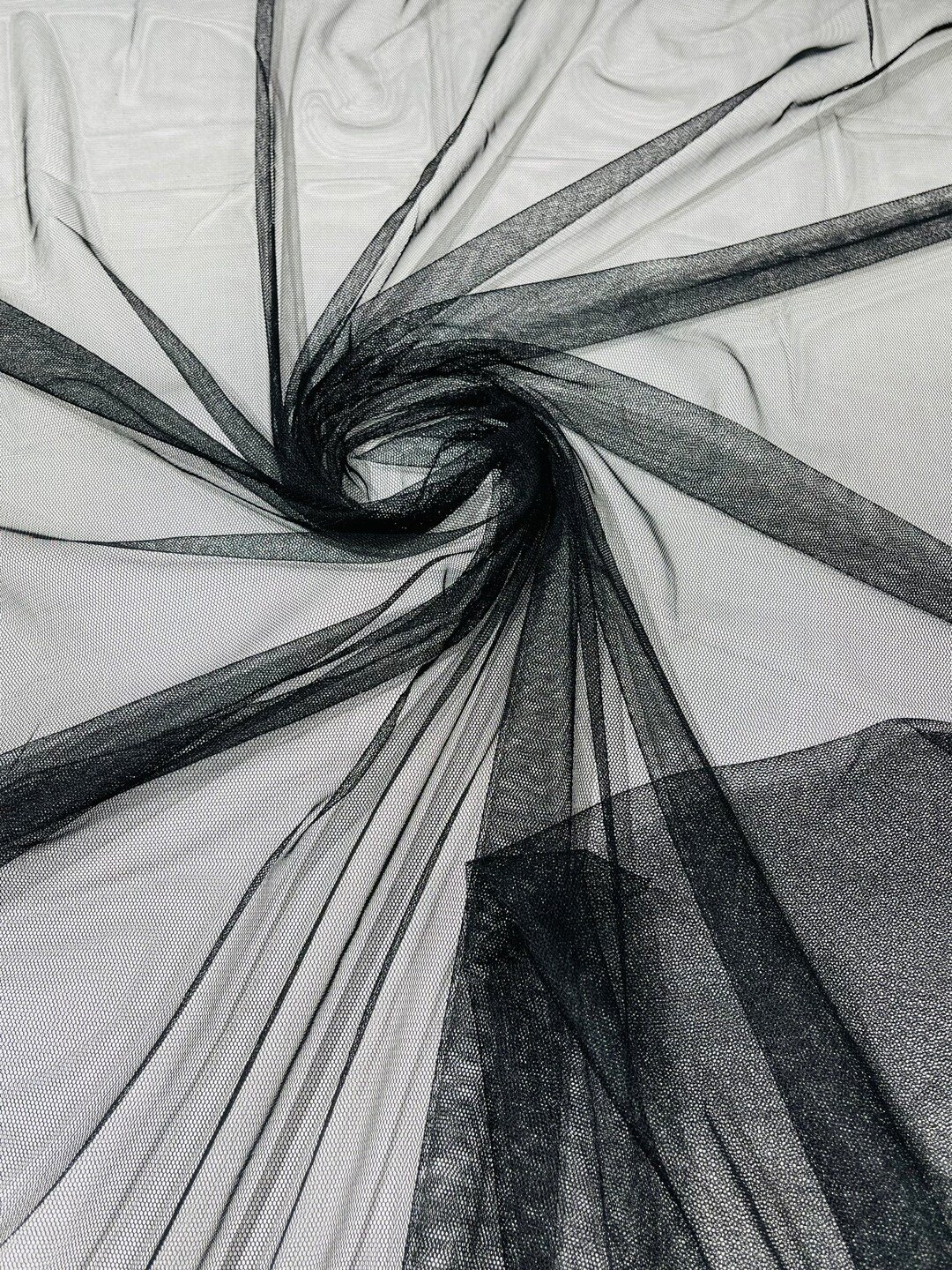 Illusion Mesh Fabric | Black | 60" Wide, Sold by the Yard - Etsy