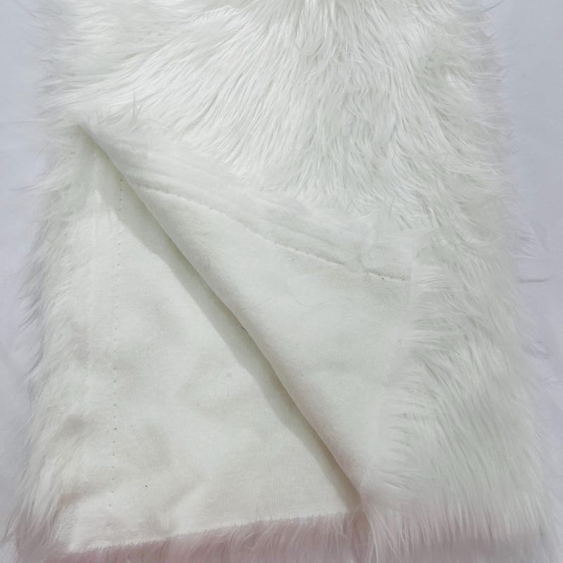 White Faux Fur Fabric - Etsy
