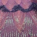 Iridescent Lilac Fringe Sequins on Mauve Mesh, Fringe Design ...