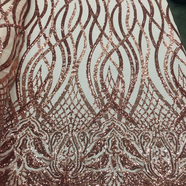 Rose Gold Fabric - Etsy