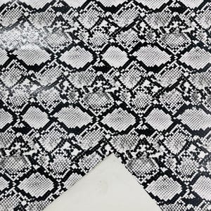 White/black Snake Skin Embossed Vinyl - Python Snake Upholstery ...