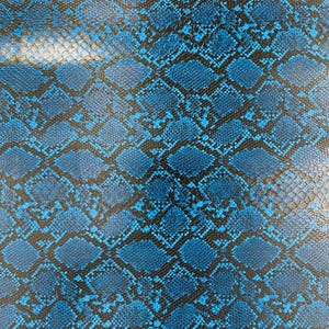 Midnight Blue Snake Skin Embossed Vinyl: Python Faux Leather Upholstery ...