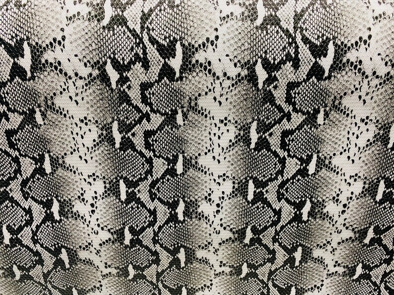 Silver/white Python Snake Vinyl Fabric by the Yard - Etsy
