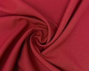 Red Poplin Fabric Polyester Solid 110'' by the Yard Table Covers ...