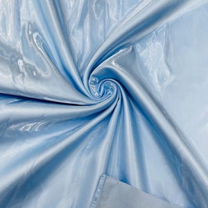 Baby Blue Liquid Crystal Satin Fabric: Ultra Glossy Bridal Satin by the ...