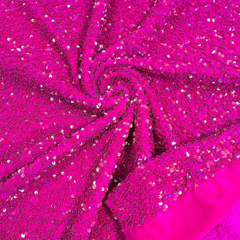 Pink Sequin 2 Way Stretch - Etsy