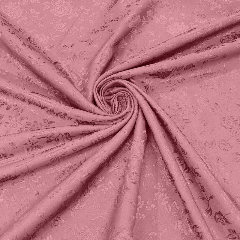 Dusty Rose Satin Fabric - Etsy