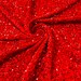 Red Sequin Velvet Fabric Red on Stretch Velvet by the Yard All Over 5mm ...
