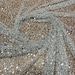 Silver Embroidery Beaded Fabric by the Yard With Sequin Fabric, Sequin ...