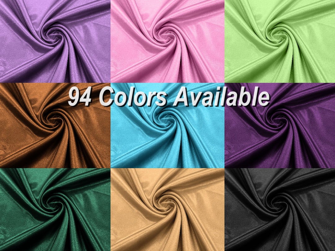 60" Crepe Back Satin Fabric: Japan Quality Polyester for Bridal & Prom ...