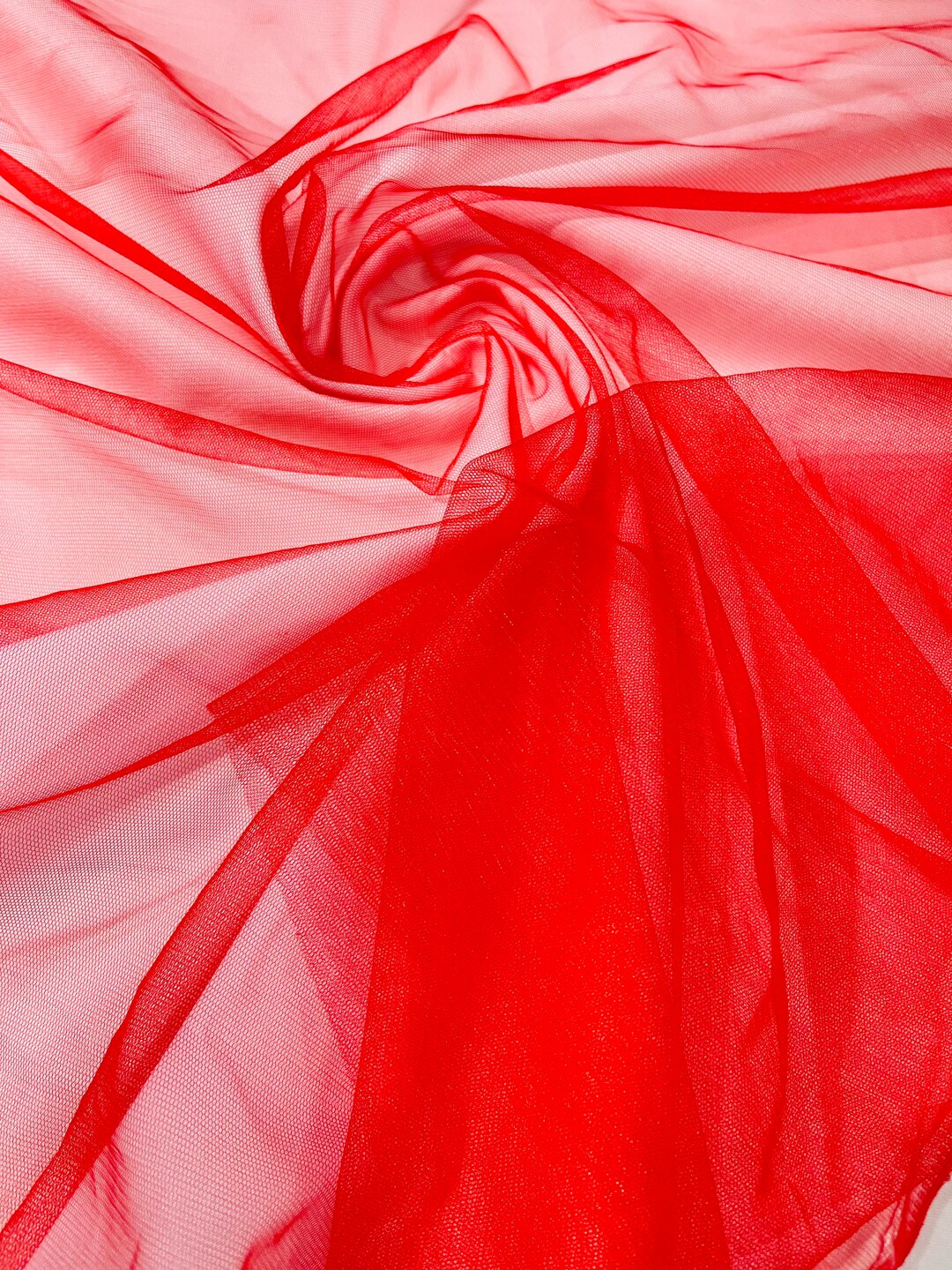 Illusion Mesh Fabric | Red | 60" Wide, Sold by the Yard - Etsy