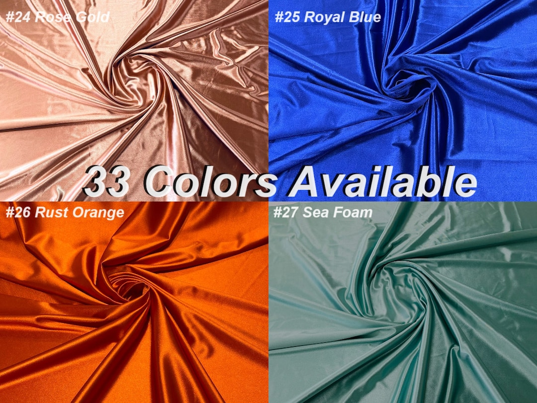 Spandex Luxury Fabric - Shiny Polyester Spandex Stretch Fabric Sold by ...