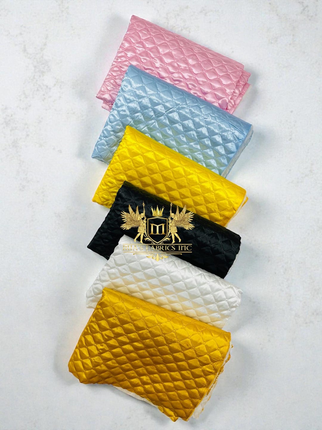 Polyester Quilted Padded Lining Fabric by the Yard: Ultra Soft 60" Wide ...