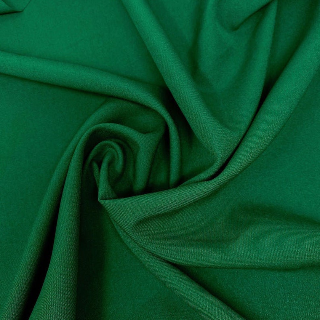 Hunter Green Poly Poplin Fabric Polyester Solid 60'' by the Yard Table ...