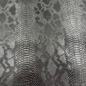 Black Faux Viper Snake Skin Vinyl-faux Leather-3d Scales-sold Vinyl for ...
