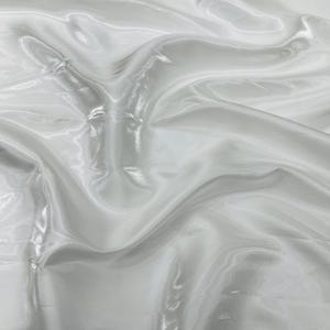 Off White Liquid Crystal Satin Fabric: Ultra Glossy Bridal Satin by the ...