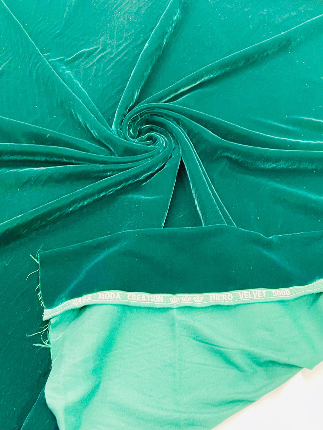 Hunter Green Micro Velvet by the Yard, Micro Velvet Fabric 54'' Wide ...