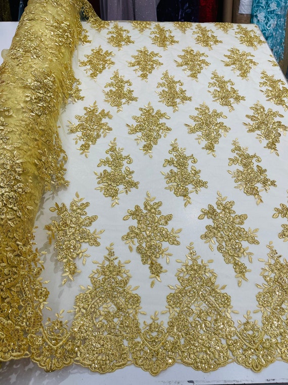 Metallic Gouden Kantstof Metallic Zilver En Goud Gemengde Kant Met