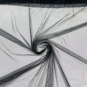 Illusion Mesh Fabric | Black | 60" Wide, Sold by the Yard - Etsy